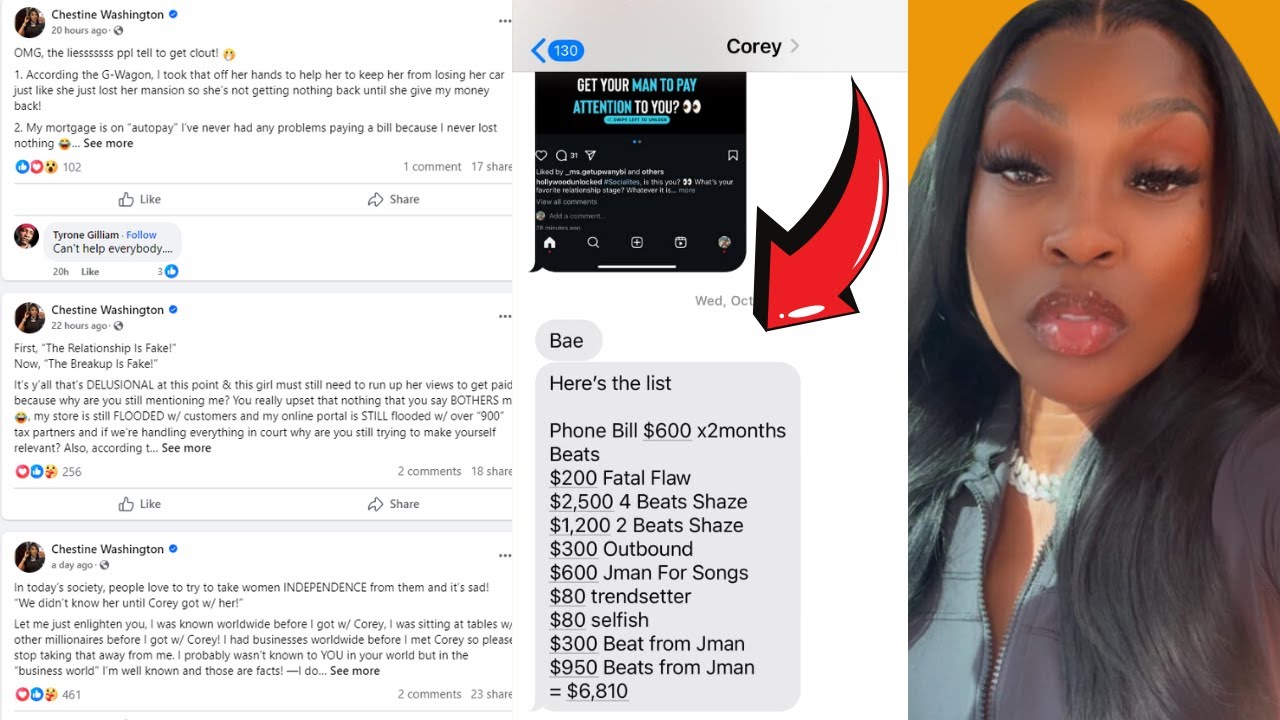Corey EX Boo Danni EXP0S3D the man Social, Bank Accounts AND phone ...