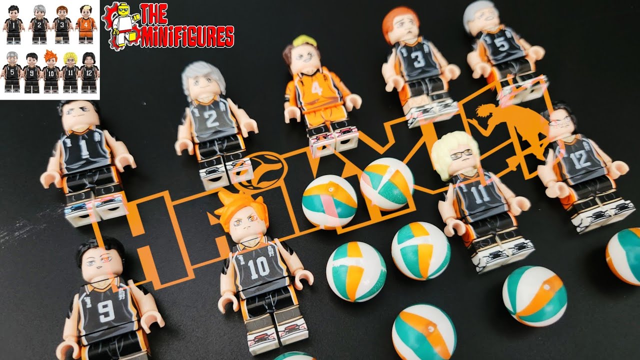 Unofficial Haikyuu Lego Anime Series Minifigures Review by TP1010 Brand ...