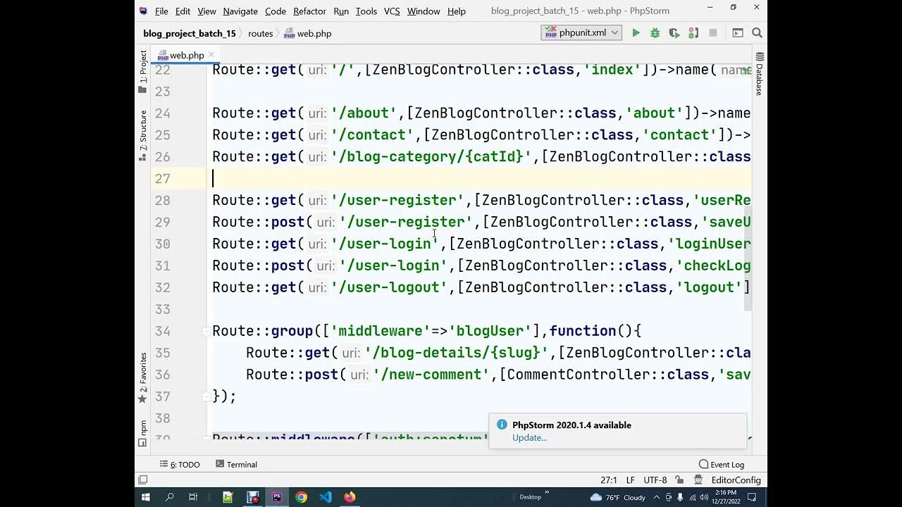 Laravel - Blog Project| Class-58|PHP with Laravel Framework|BASIS| SEIP|Tranche-3|Batch-15|2022 ...