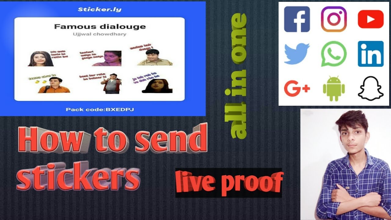 How to send stickers on whatsapp|| best trading stickers|| social media ...