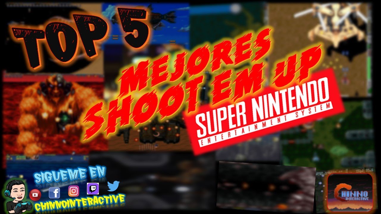 TOP 5. MEJORES SHOOT EM UP DE LA SUPER NINTENDO / SNES - YouTube