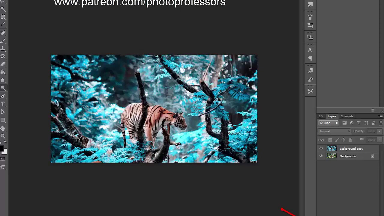 Blue Color Grading Photoshop Tutorial - YouTube