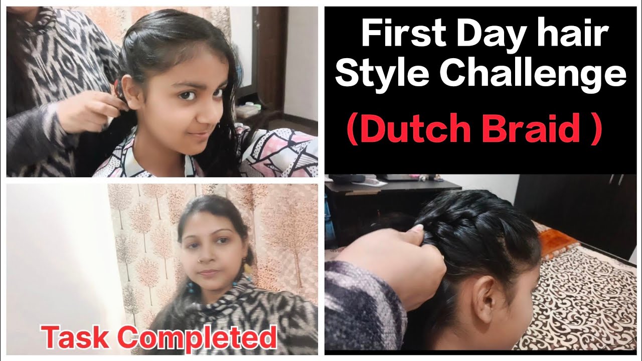 ️ First Day Of Hair Style Challenge!! #renvlog 😊! - YouTube