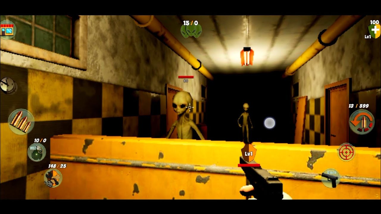 (Level 1) - Dark Night: Shoot Allens : Dark Night Game 👽 New Horror ...