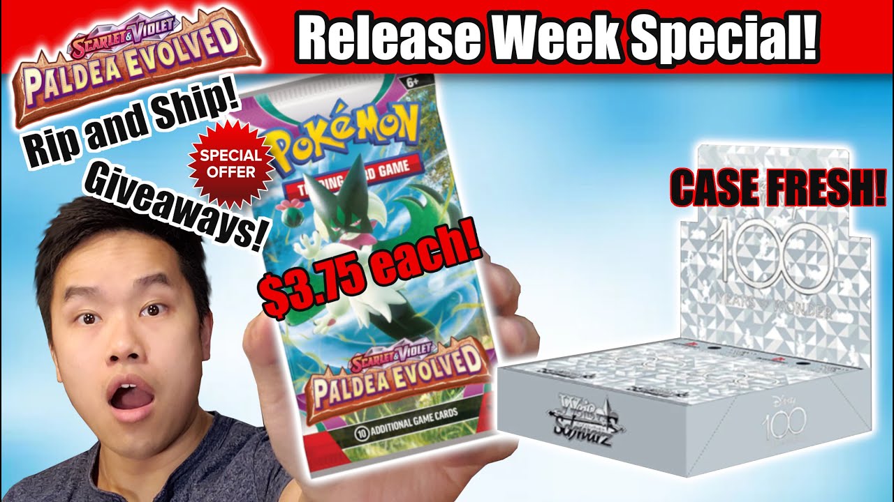 🔴 LIVE - DISNEY 100 RESTOCKED - PWP/PWE - PALDEA EVOLVED SALE (PART 2 ...