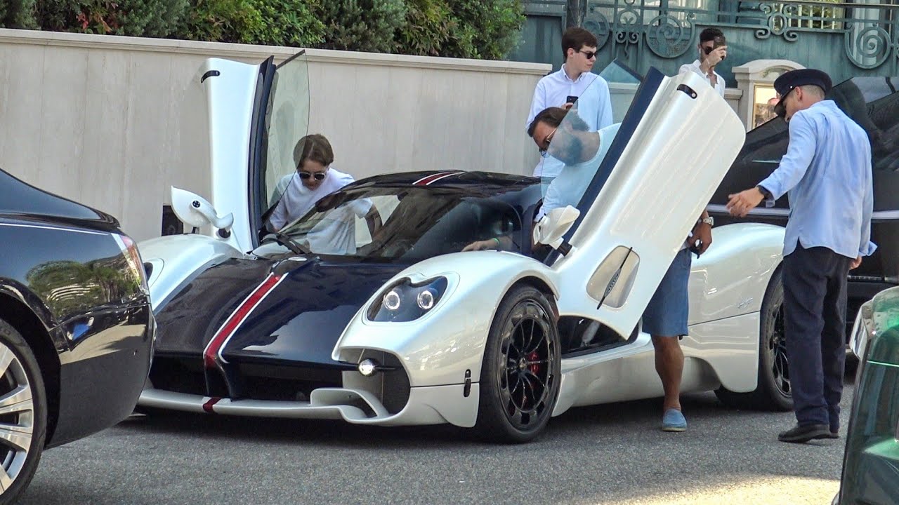 Billionaires Arrives at Hotel de Paris in his 3M€ Pagani Utopia in ...