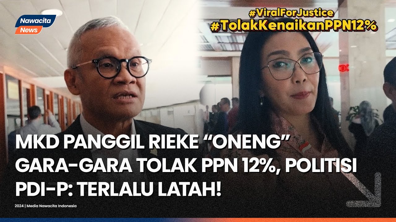 Protes Keras Politisi PDI-P ke MKD Atas Pemanggilan Rieke “Oneng ...