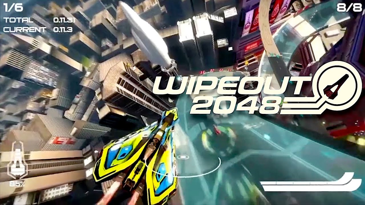 Wipeout 2048 (music & muted gameplay) Soundtrack - YouTube