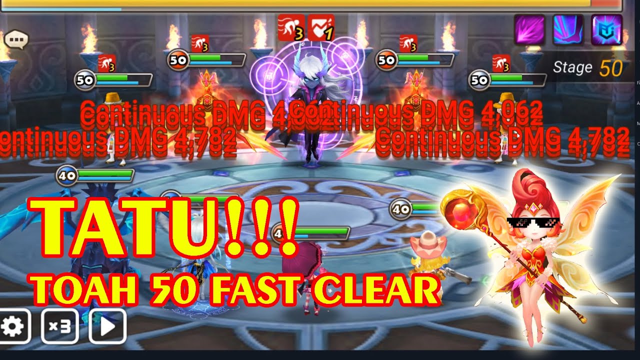 Easy Toa Hard 50 (Veromos Stage) with 4 star Tatu - YouTube