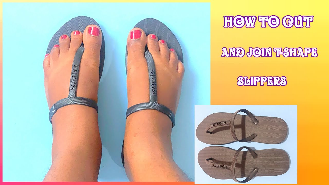 HOW TO CUT AND JOIN SLIPPERS - YouTube