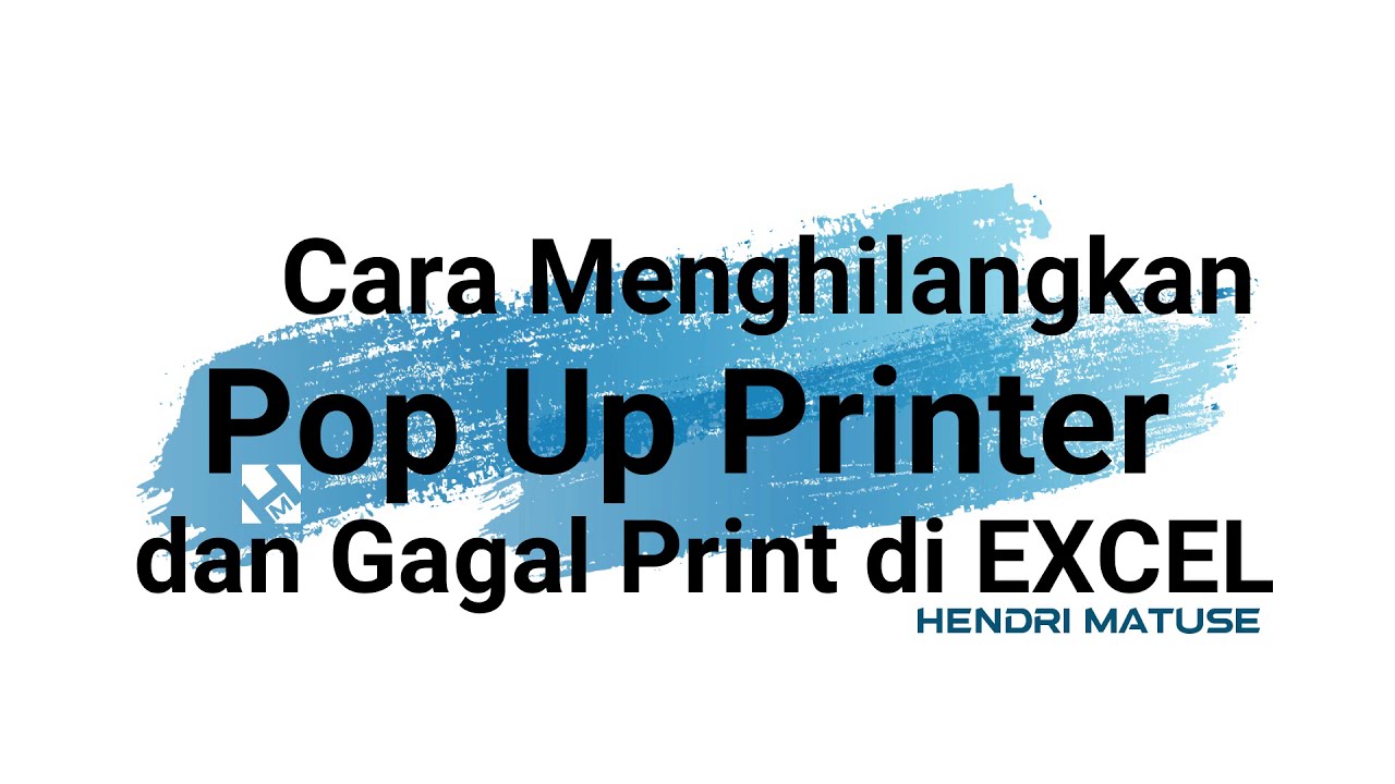Cara Mengatasi Gagal nge Print dan Menghilangkan Pop Up Printer di ...