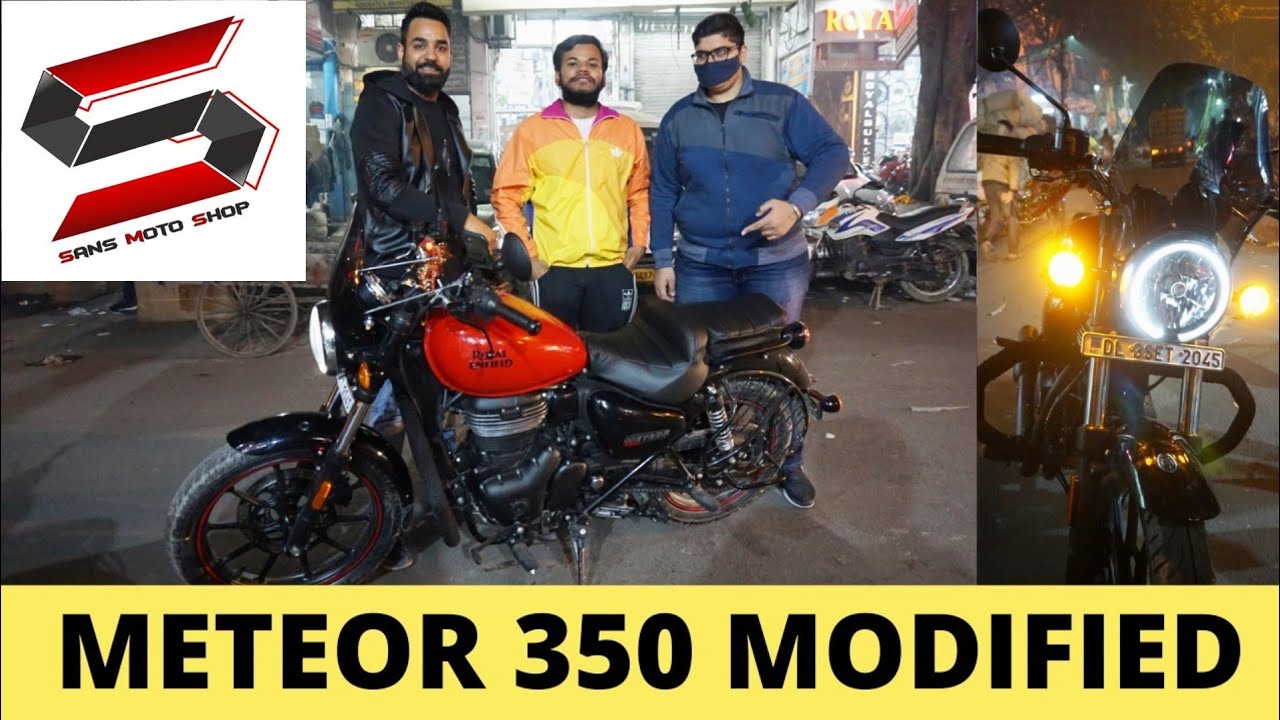 Royal Enfield Meteor 350 Modified | Meteor 350 Accessories | Meteor 350 ...