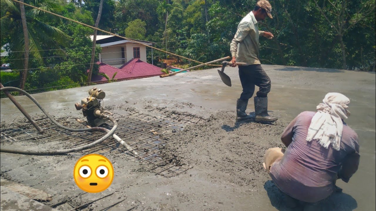 Indian main concrete work | വീടിന്റെ വാർക്ക നടക്കുന്നു - YouTube