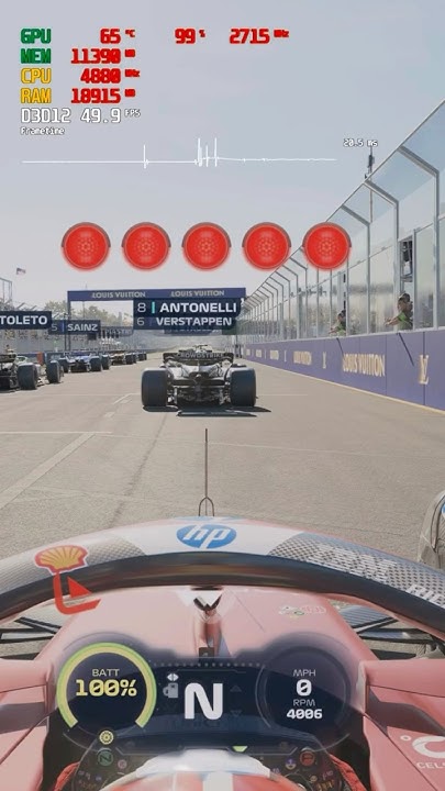 🏁 F1 25 | DLSS 4 Benchmark | Ultra Quality Settings #pc #4k #f125 #shorts - YouTube