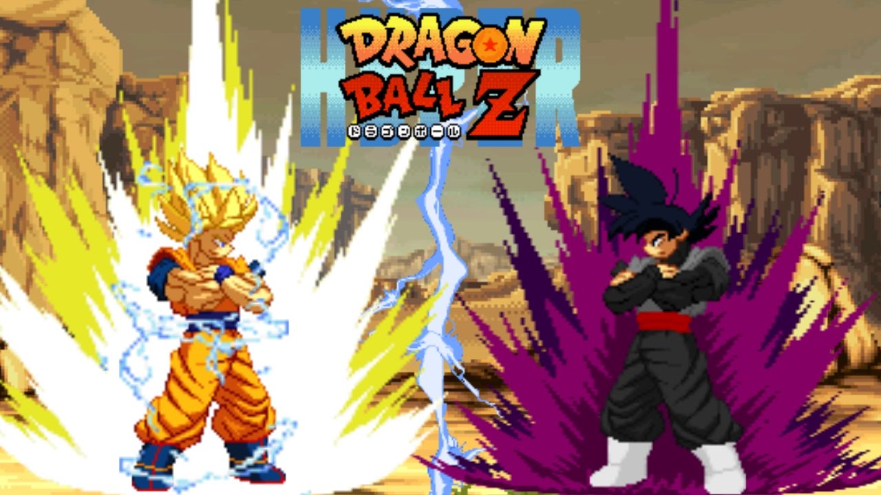 Hyper DBZ: SSJ Goku Vs Goku Black - YouTube