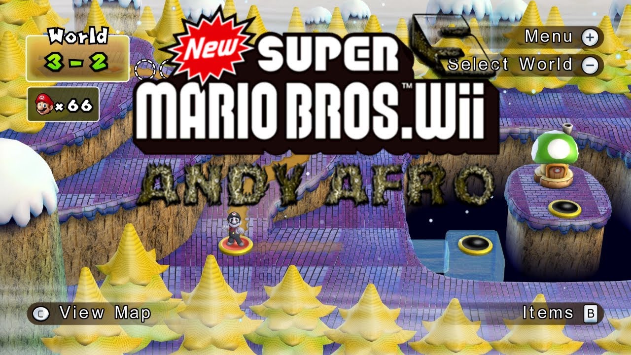 Andy Afro 5 New Super Mario Bros.Wii #8 Walkthrough 100% - YouTube