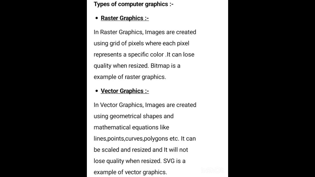 What is Computer Graphics ? Types #shorts #computerscience #study #graphics #cs #how #tips # ...