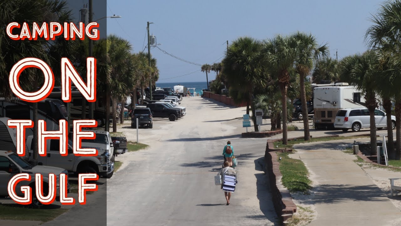 Camping on the Gulf, Beach front camping in Destin Florida. - YouTube