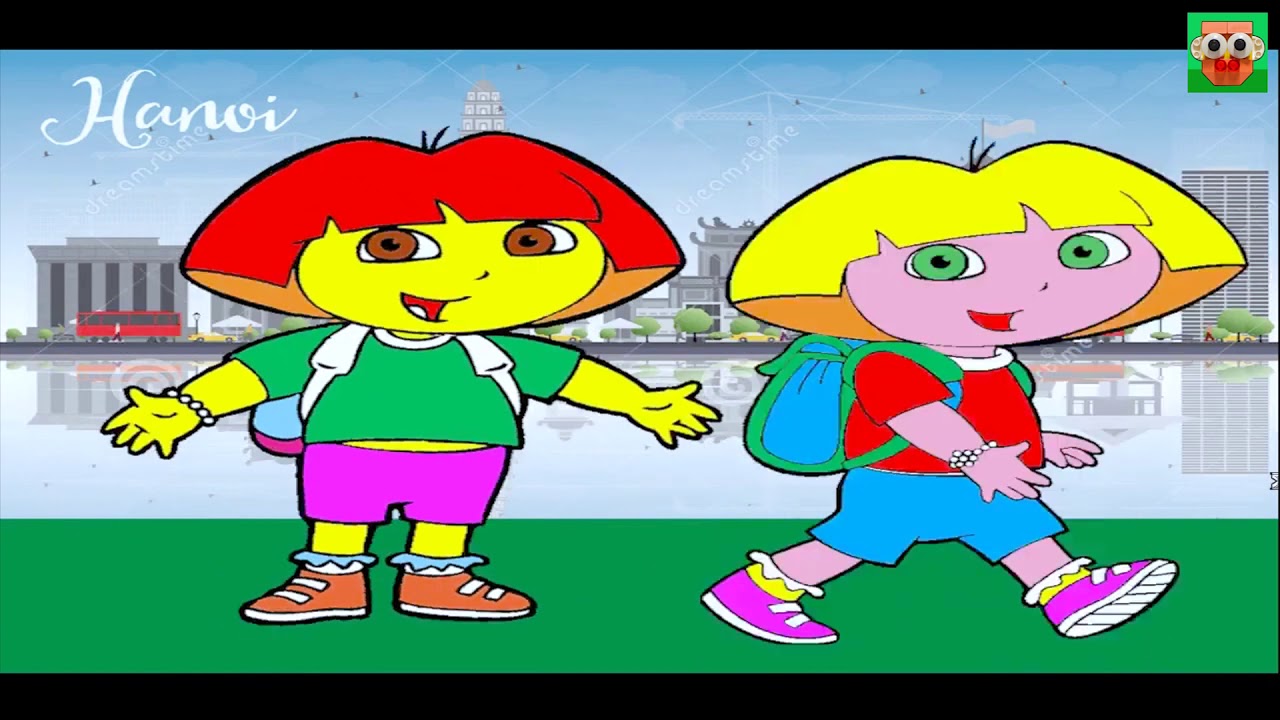 Dora dance, dora dance for kids, Nhạc cho bé ăn nhanh - YouTube