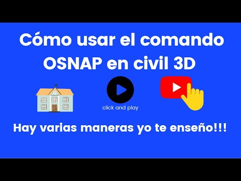 2023 09 28 COMO USAR EL COMANDO OSNAP Y ALGUNAS CARACTERISTICAS DEL AUTOCAD CIVIL 3D - YouTube