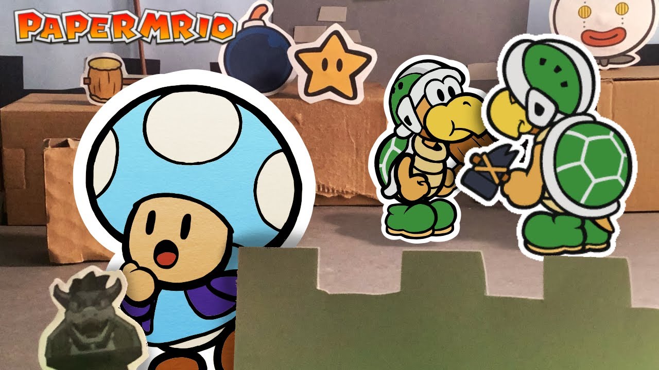 Helping Hammers | Paper Mario Stop-Motion - YouTube