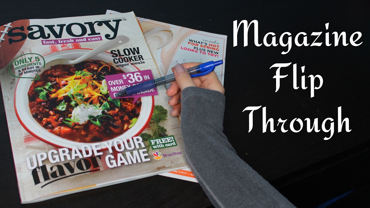 ASMR - Magazine Flip Through (Page Turning, Tracing, Whispering) - YouTube