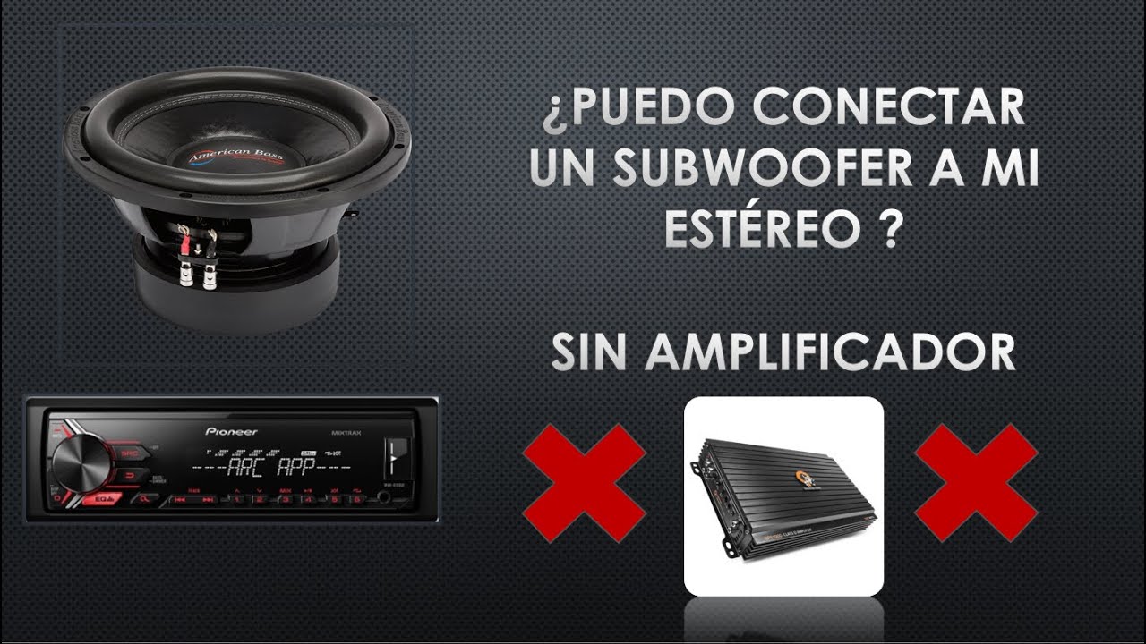 Como conectar un bajo a un estereo Sin Amplificador - YouTube