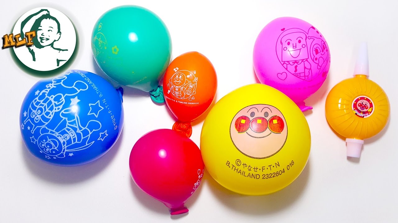 Learn color for kids with Anpanman balloon |アンパンマン - YouTube