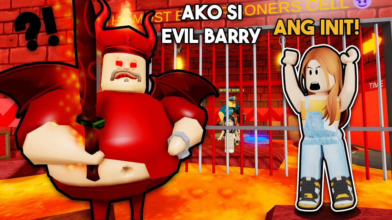 EVIL BARRY! SUSUNUGIN TAYO sa ROBLOX PRISON Run OBBY - YouTube