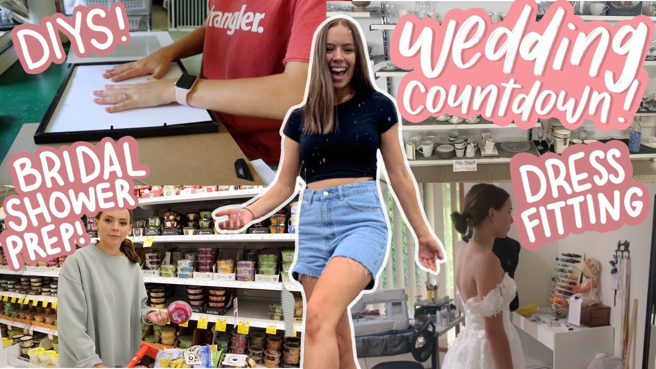 WEEKLY VLOG! | 2 week wedding countdown - dress fittings, DIYS ...