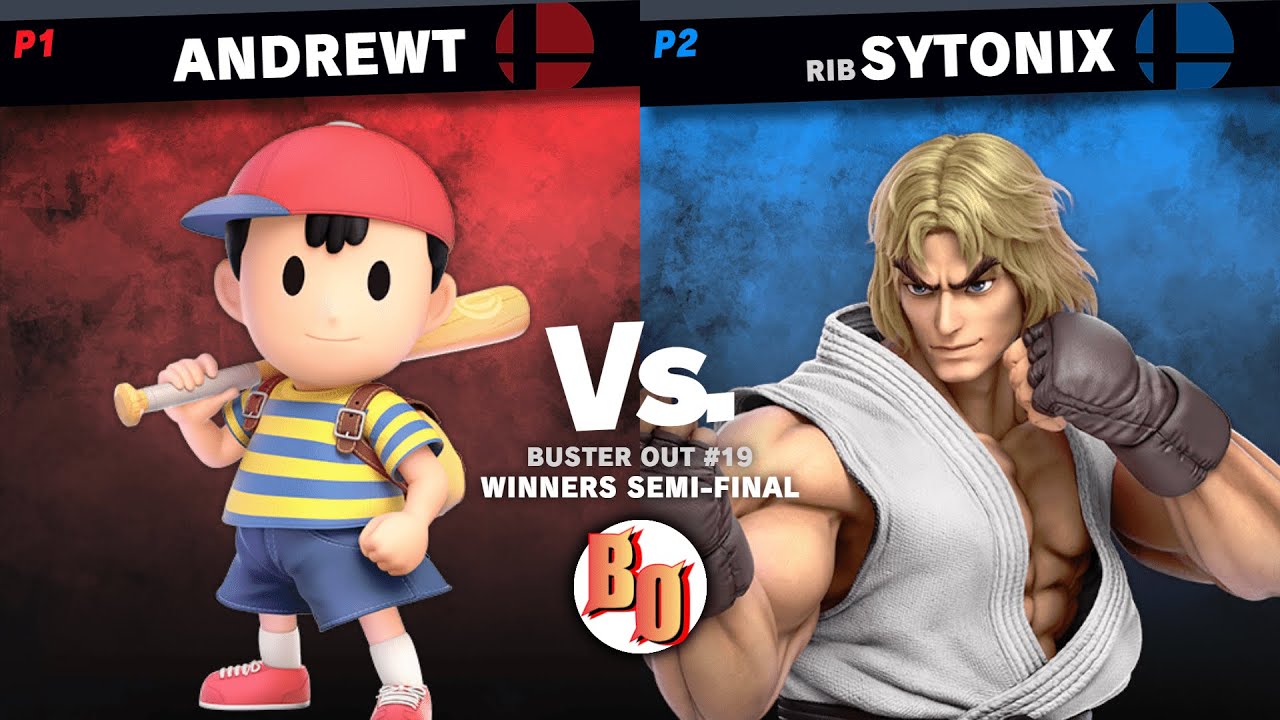Buster Out #19 - AndrewT (Ness) VS RiB | Sytonix (Ken) - Winners Semi ...