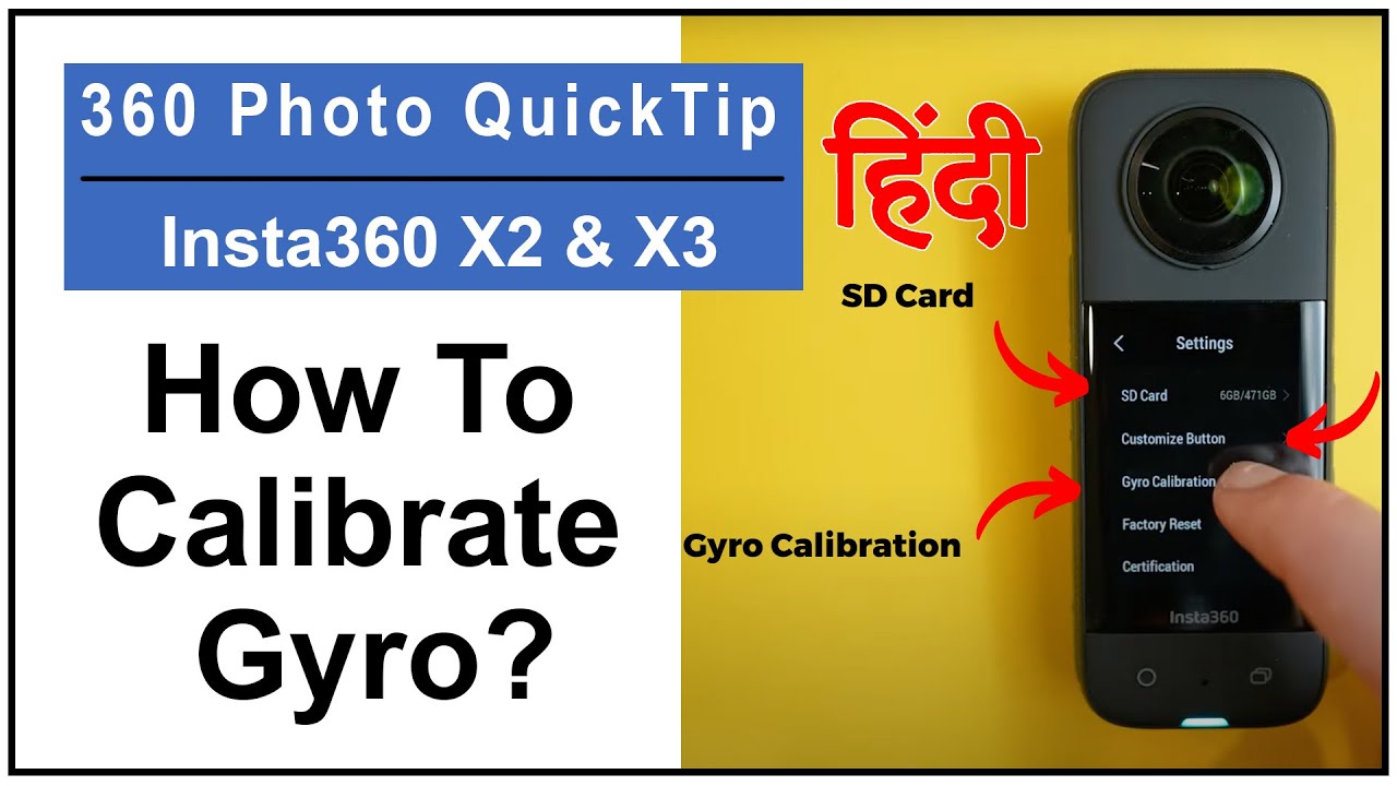 How To Do Gyro Calibration For Insta360 X3 Camera in HINDI | Horizon ...