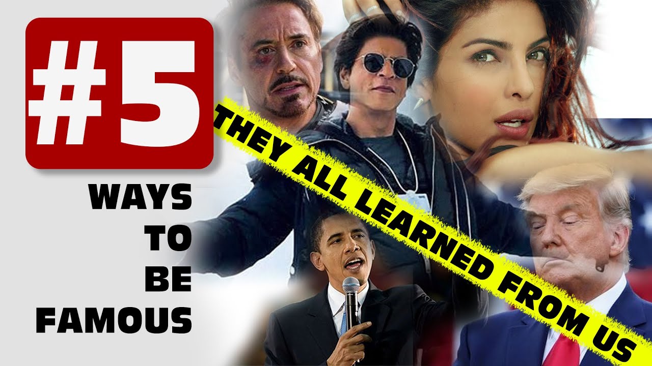 How to be FAMOUS - Easy 05 ways - YouTube