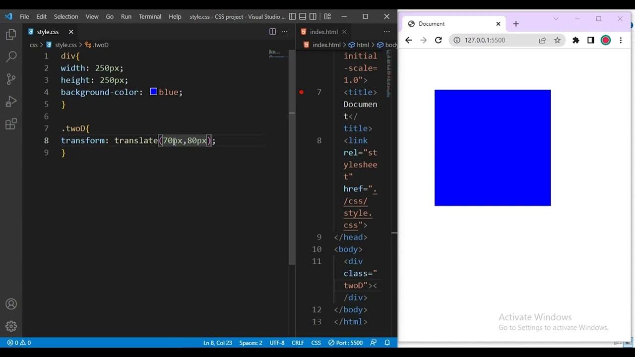 Css3 2d Transforms Emechicode Youtube