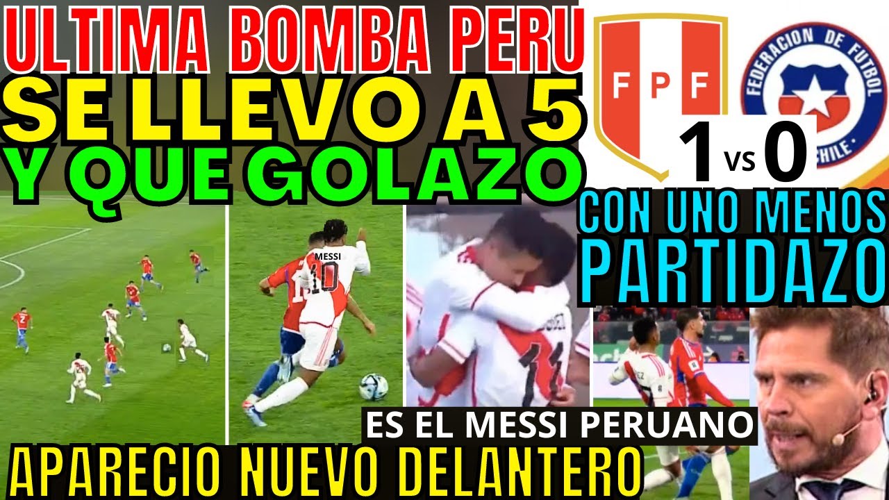 BRUTAL EL MESSI PERUANO SE LLEVÓ A 5 CHILENOS Y ANOTÓ GOLAZO PARA GANAR ...