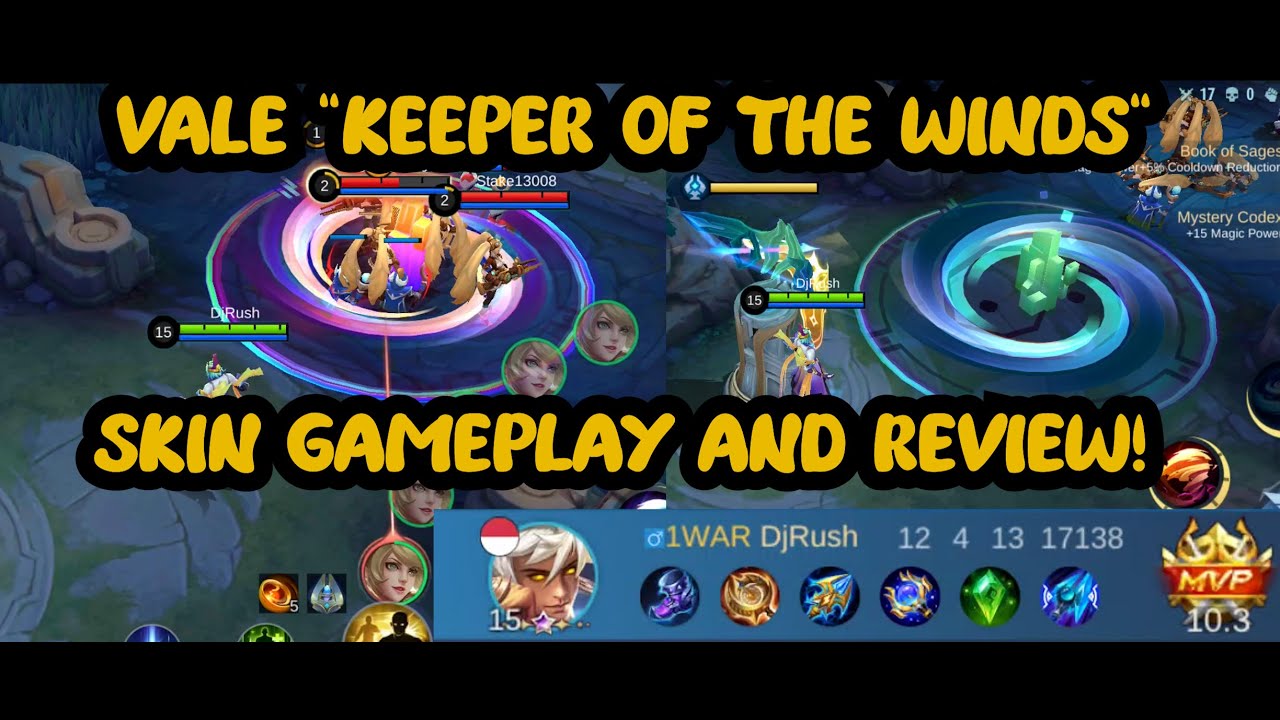 Vale "Keeper of the winds" SKIN GAMEPLAY AND REVIEW! BETTER THAN ...