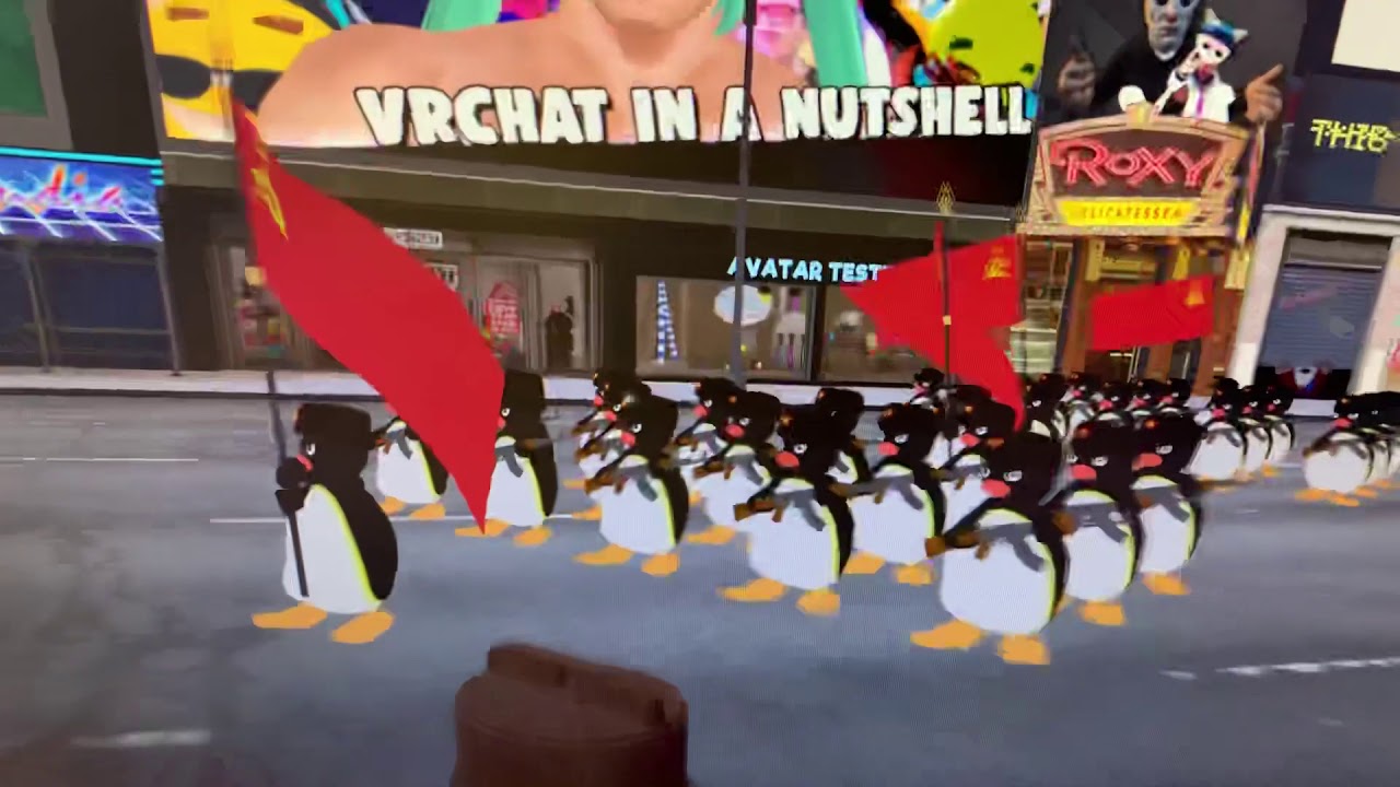 VRChat - USSR penguins marching in NYC - YouTube