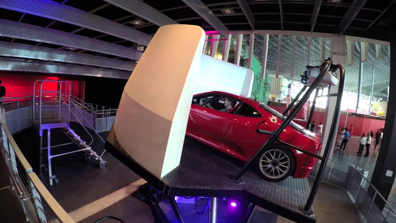 Ferrari World Abu Dhabi Normal and Advanced F1 F430 Simulators 4K - YouTube