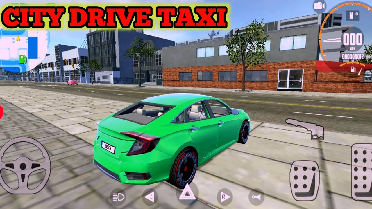 CITY DRIVE - HONDA CIVIC CAR 3D Simulator High graphics Game - BeamNG ...