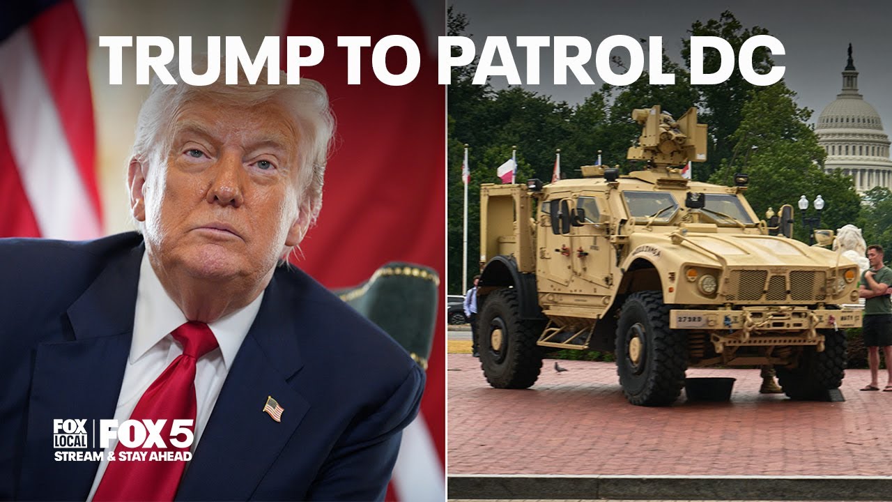President Donald Trump to join night patrol in DC with National Guard ...