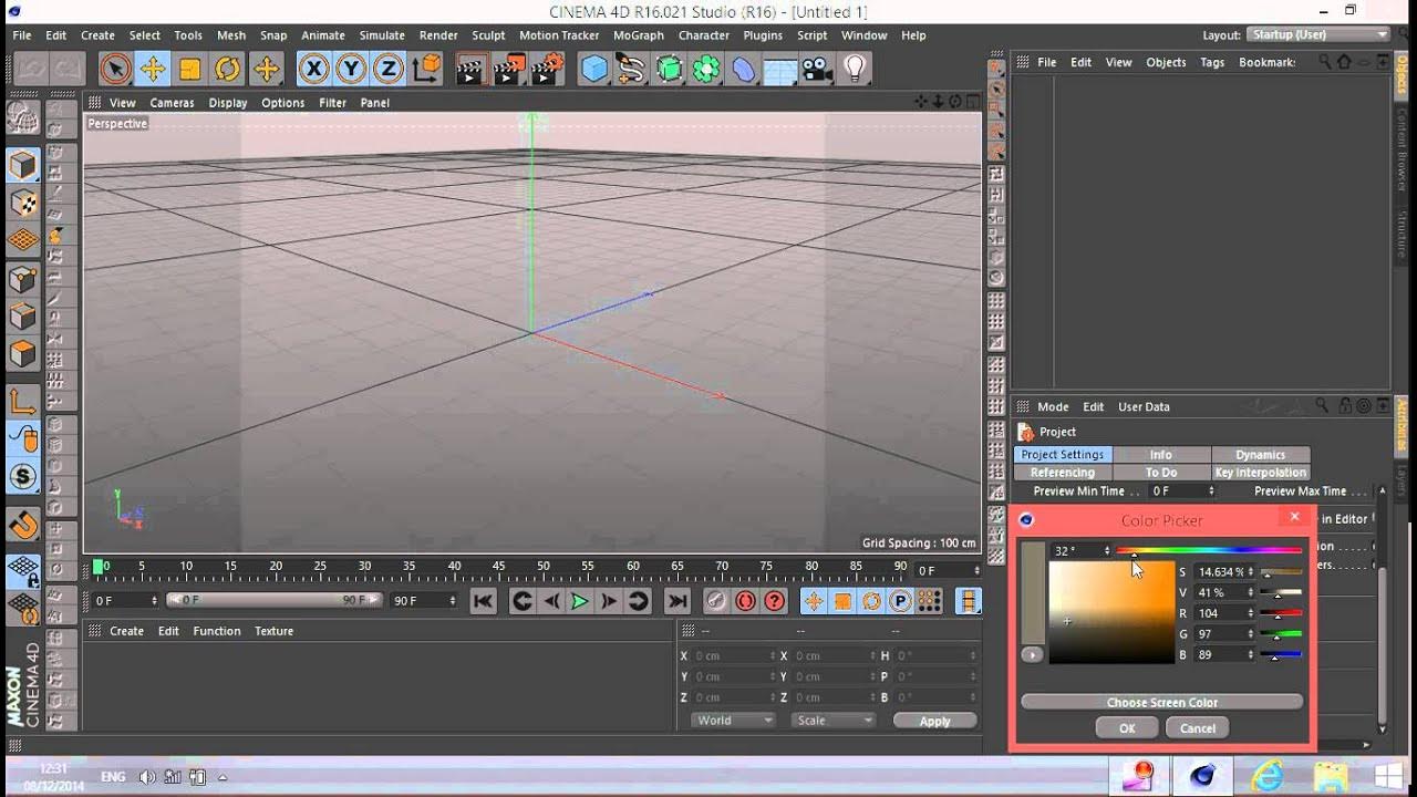 How to change color of primitive objects in C4D - YouTube