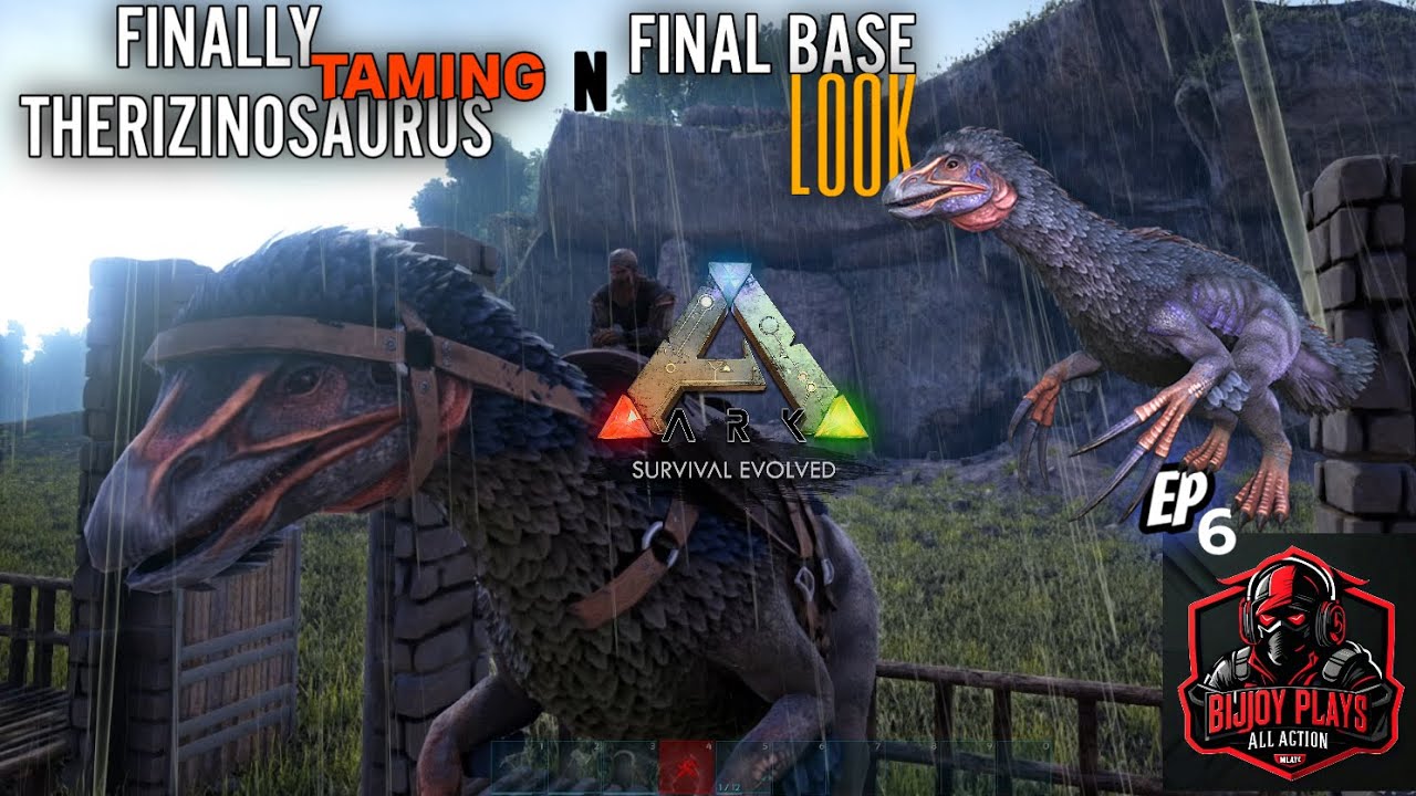 Ark survival evolved : taming theri n my BASE final look | EP 6| Bijoy ...