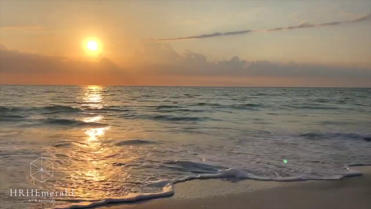 BEST BEACH HD VIDEO • CALM SOOTHING OCEAN WAVES • SUNSET WAVES SOUND ...
