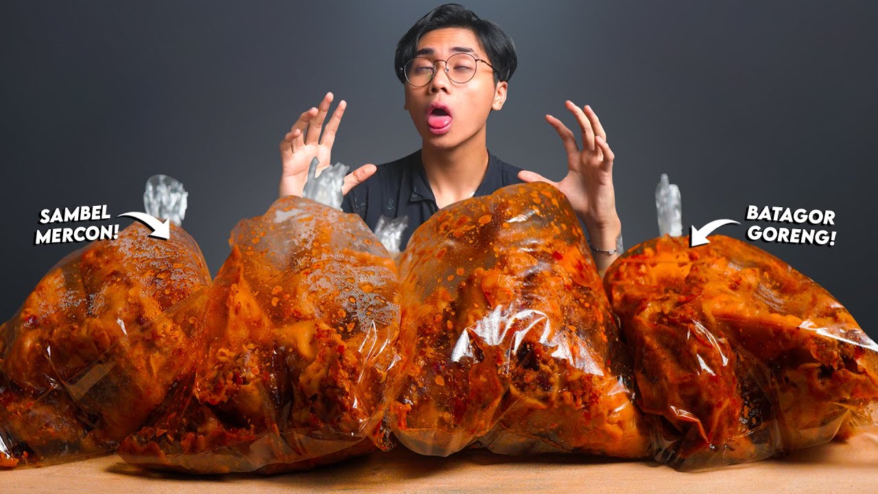 Kacau Mukbang Batagor Jumbo Bumbu Kacang Mercon Youtube