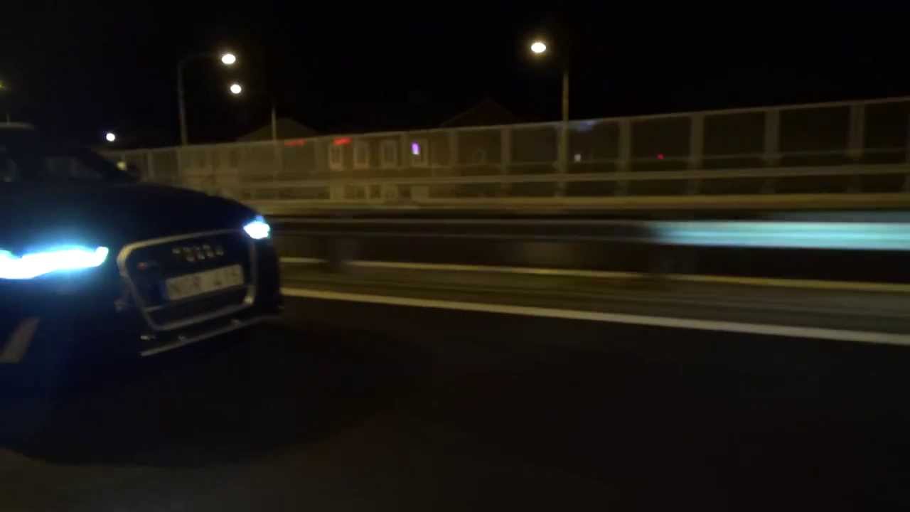 Audi RS6 Avant passing on highway - YouTube