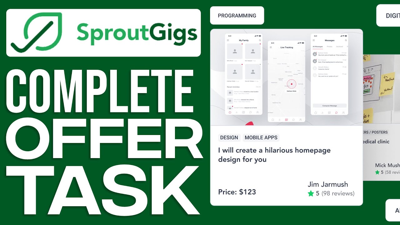 How To Complete Offer Task on SproutGigs (2024) - YouTube