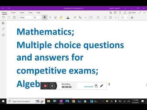 Mathematics : - ( Multiple choice questions and answers for competitive ...