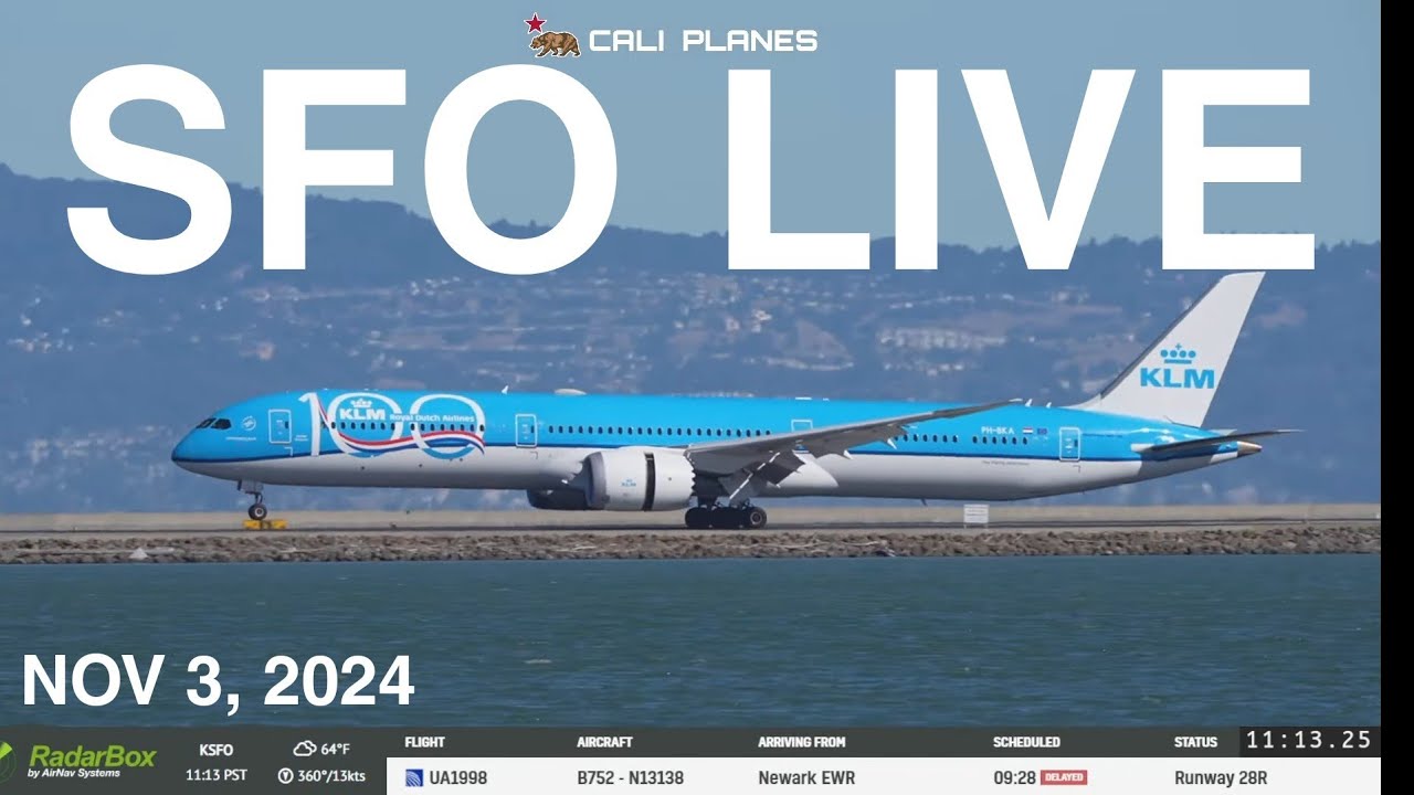 SFO LIVE | KSFO | SUNDAY FUNDAY AT SAN FRANCISCO INTERNATIONAL AIRPORT ...