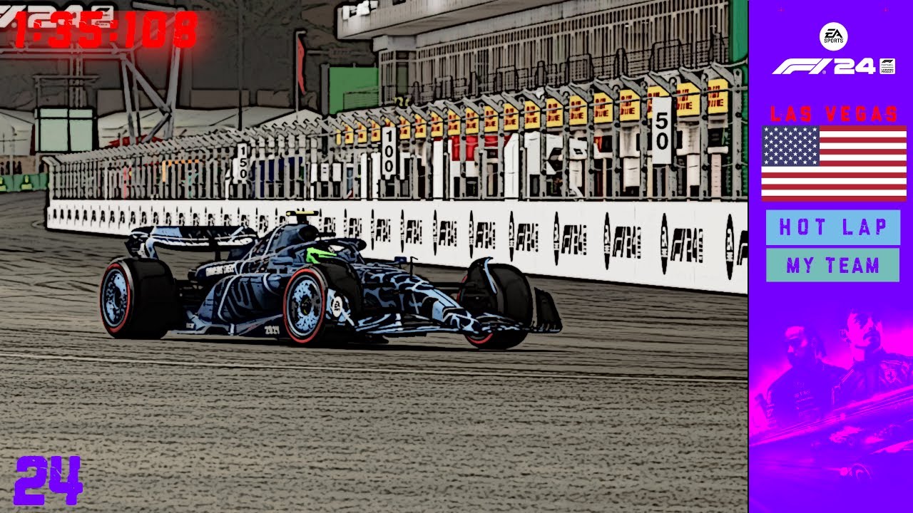 F1 2024 | DASKER TEAM | Las Vegas Strip Circuit | Hot Lap #24 - YouTube