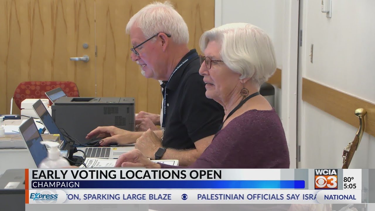 More early voting locations open in Champaign County - YouTube